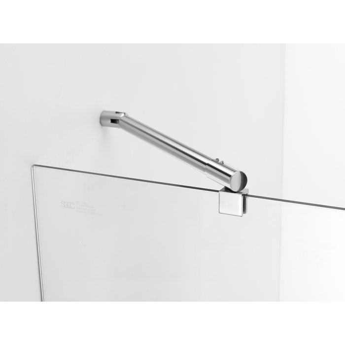 Aston Belmore Gs 67 W X 72 H Hinged Frameless Shower Door With